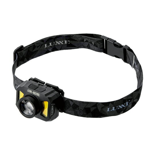 がまかつ　LEHL402RL ヘッドライト■サイズ：約D60 x W60 x H45mm ■重　量：約60g(電池込み約94g) ■使用電池：リチウムポリマー充電池1500mAh(付属)■充電時間：約3時間★フォーカス機能のスポットズームで...