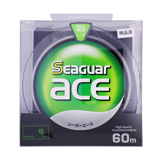クレハ　シーガーエース 60m 単品 12号■カラー：クリア★タックルボックスに常備したい、強さとしなやかさが絶妙のラインです。 道糸としても使用でき、用途に合わせた巻き長さもラインナップしています。