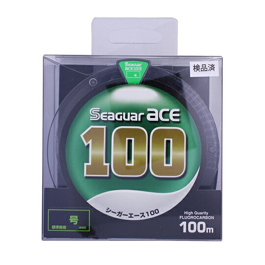 クレハ　シーガーエース 100m&nbsp; 1.2号■カラー：クリア★タックルボックスに常備したい、強さとしなやかさが絶妙のラインです。 道糸としても使用でき、用途に合わせた巻き長さもラインナップしています。