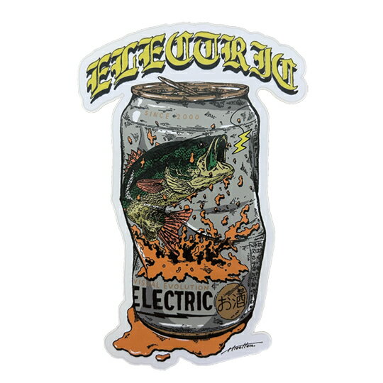 エレクトリック　ヒロットンコラボステッカー■カラー：BEER CAN/BOTANICAL/RAIDEN■サイズ：ONE SIZE（BEER CAN：H7cm/BOTANICAL：H6cm/RAIDEN：H7cm）■素材：PVC