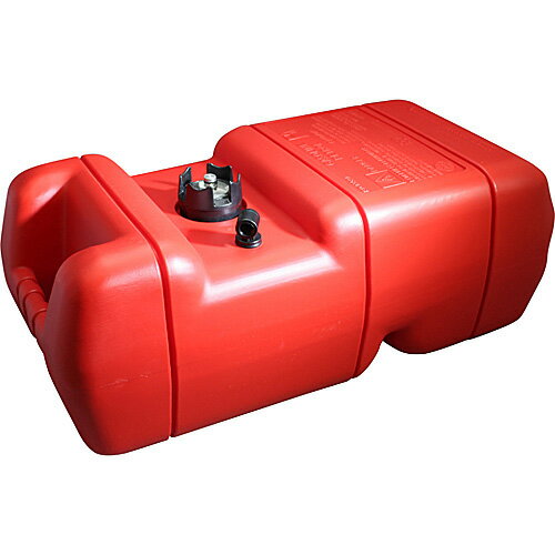 小型船舶で使用可能なガソリン用燃料タンクです。1/4"NPT受け口が付いていますので、各船外機メーカーのタンクフィッティングを取り付けてご使用できます。■L590&times;W300&times;H235mm■容量：6ガロン（22.7L）...