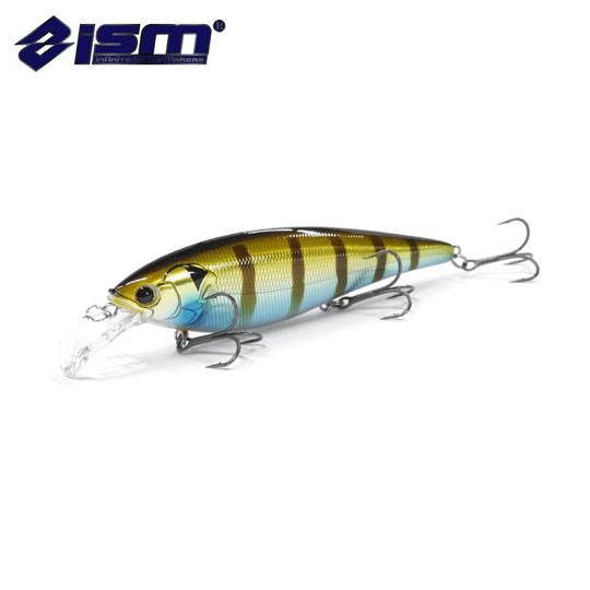 ism/イズムRISEN 110F/ライゼン◆サイズ：110mm◆ウエイト：20g◆フック：RYUGIピアストレブル＃5（スリーフック仕様）◆タイプ：フローティング◆潜行深度：1-2m★東西問わず定番になりつつあるクランキングミノーメソッド...