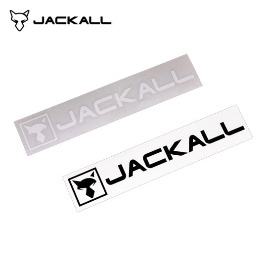 JACKALL/ジャッカルCUTTING STICKER SQUARE/カッティングステッカー 長方形◆Size：M（W250mm x H50）◆Color：ブラック、ホワイト★20周年を迎え、NEWデザインとなったジャッカルロゴ。車やタッ...