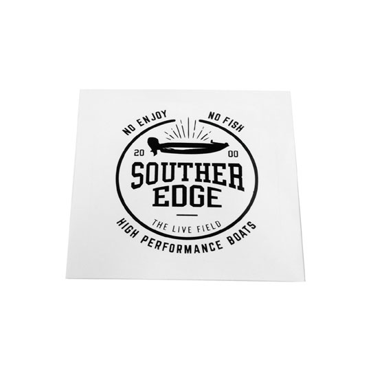 SOUTHER/サウザーSOUTHER EDGE デカール（バック白）◆サイズ：70&times;70mm★SOUTHER EDGE 屋外デカール（バックが白）です。愛車やタックルボックス、スーツケースにマッチする小型デカールです。