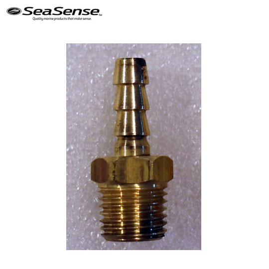 SEASENSE/シーセンスフューエルホースコネクター（オス側）　品番50052376　◆ホース内径：1/4（6mm）に対応◆材質：真鍮製★品番　50052445　の専用コネクター。