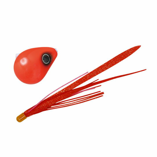 ジャッカル爆流 鉛式ビンビン玉スライド 200gF200 スパークレッド/レッドゴールドT+潮の流れの速いエリアを想定し、誕生した爆流鉛式ビンビン玉スライドが、海老パウダーと海老オイルを配合し味と匂いを加えた新素材「T+（tasteプラス）...