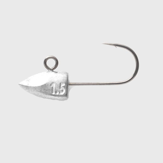 ジャッカルLGヘッド　タイプDART◆線径：0.57mm◆入り数：5★ヘッドデザインとアイポジションの微調整を繰り返し、ロッドアクションに対するレスポンスを高め、鋭くも安定した綺麗なダートを出しやすいよう設計しました。デイゲームに多い、魚が...