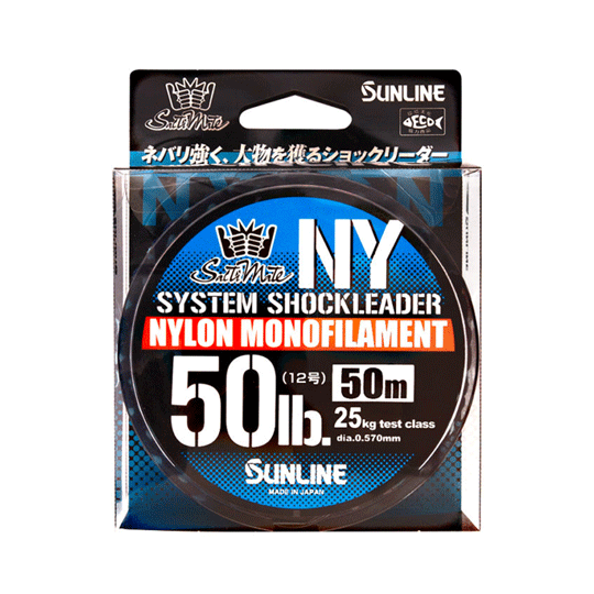 サンラインソルティメイト　システムショックリーダーナイロン　50m　4-6号■素材：ナイロンライン ■カラー：ナチュラルクリア ■巻量：50m単品★ネバリ強く、大物を獲るショックリーダー ●異種特殊コポリマーナイロンをブレンドした製法により...