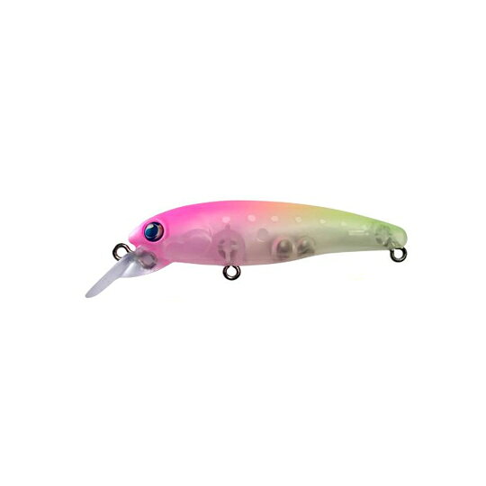 ハルシオンシステム　月虫　66SR　シャローランナー■LENGTH:66mm ■WEIGHT:6g ■HOOK:カルティバ STBL-31 #8体高のあるファットボディは高浮力を生み、スローリトリーブでも軽やかに泳ぐ。 表層付近をウォブンロ...