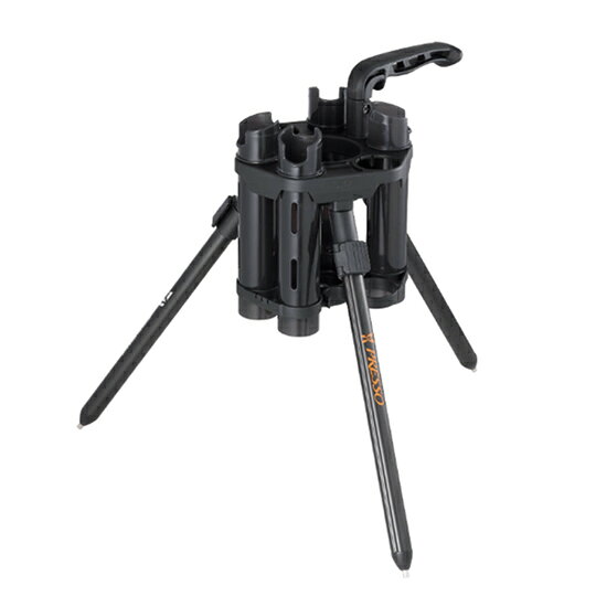 ダイワプレッソ　ロッドスタンドa　ガンメタ■標準自重：870g■仕舞寸法：44cm■ 脚部継数：2標準でロッド4本、プレッソロッドスタンドaブースターキット（別売り）追加で最大6本まで拡張可能。タックル同士の干渉を極力抑える円形放射状配置。...