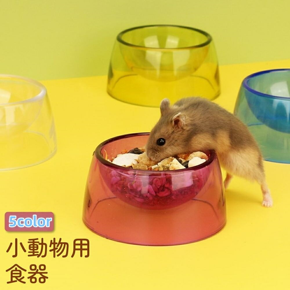 クリアカラーがお洒落な小動物用食器です。ハムスターやモルモットなどに◎ 【サイズについて】画像をご参照ください。 【カラーについて】生産ロットにより柄の出方や色の濃淡が異なる場合がございます。お使いのモニターや撮影時の光の加減などにより画像...