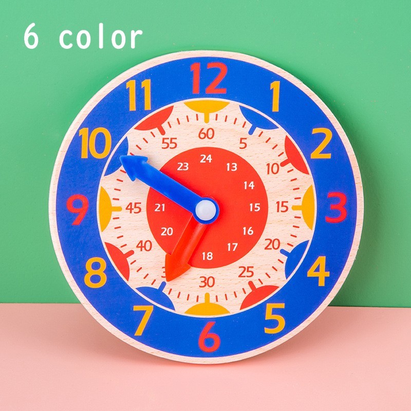 カラフルでかわいい、時計の概念を学べる教育用品です。こども部屋のインテリアに◎ご注意：この商品は、子どもが時計の数字を学ぶためのもので、時計の基本的な機能がないため、動きません。 【サイズについて】画像をご参照ください。 【カラーについて】...