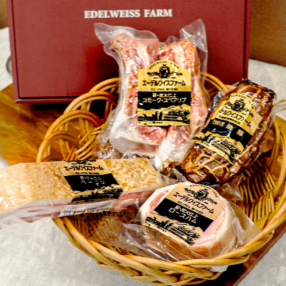 商品番号FK-1-k商品内容ロースハム(200g)×1 ／ ベーコンブロック(280g)×1 ／ 焼豚(280g)×1 ／ スモークスペアリブ(280g)×1内容量・賞味期限商品名内容量個数賞味期限（冷蔵）賞味期限（冷凍）ロースハム200g...
