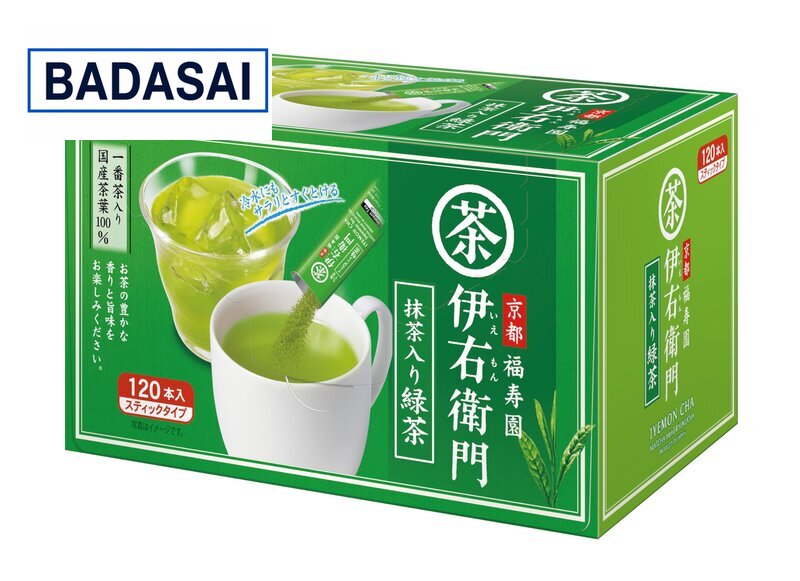 内容量:0.8g×120P 原材料:緑茶、デキストリン、酸化防止剤(V.C) 商品サイズ(幅×奥行×高さ):180×100×100mm