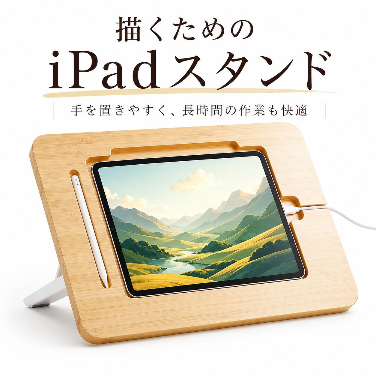 商品説明 【大きな作業面で描きやすい】 12.9インチまでのタブレットに対応した大きな作業面。イラスト制作、メモ書き、オンライン学習、動画視聴など、幅広い用途で快適に使えるドローイングスタンドです。 【0°〜70°の角度調整に対応】 背面ス...