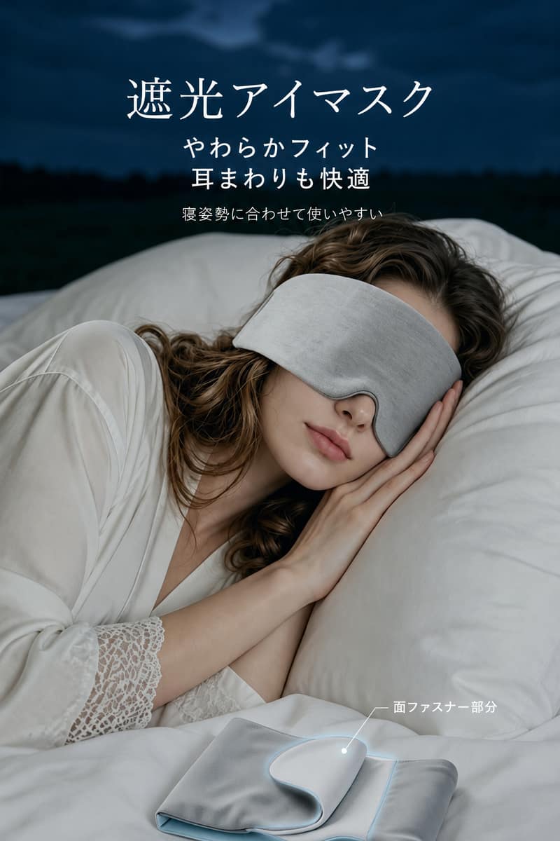 加重アイマスクは、日常の使用シーンに合わせて取り入れやすいBADUSの生活雑貨です。目元を包み込むようにフィットしやすい、ほどよい重みのある遮光アイマスクです表裏で肌ざわりが異なる両面タイプで、季節や好みに合わせて使いやすい仕様ですグレーと...