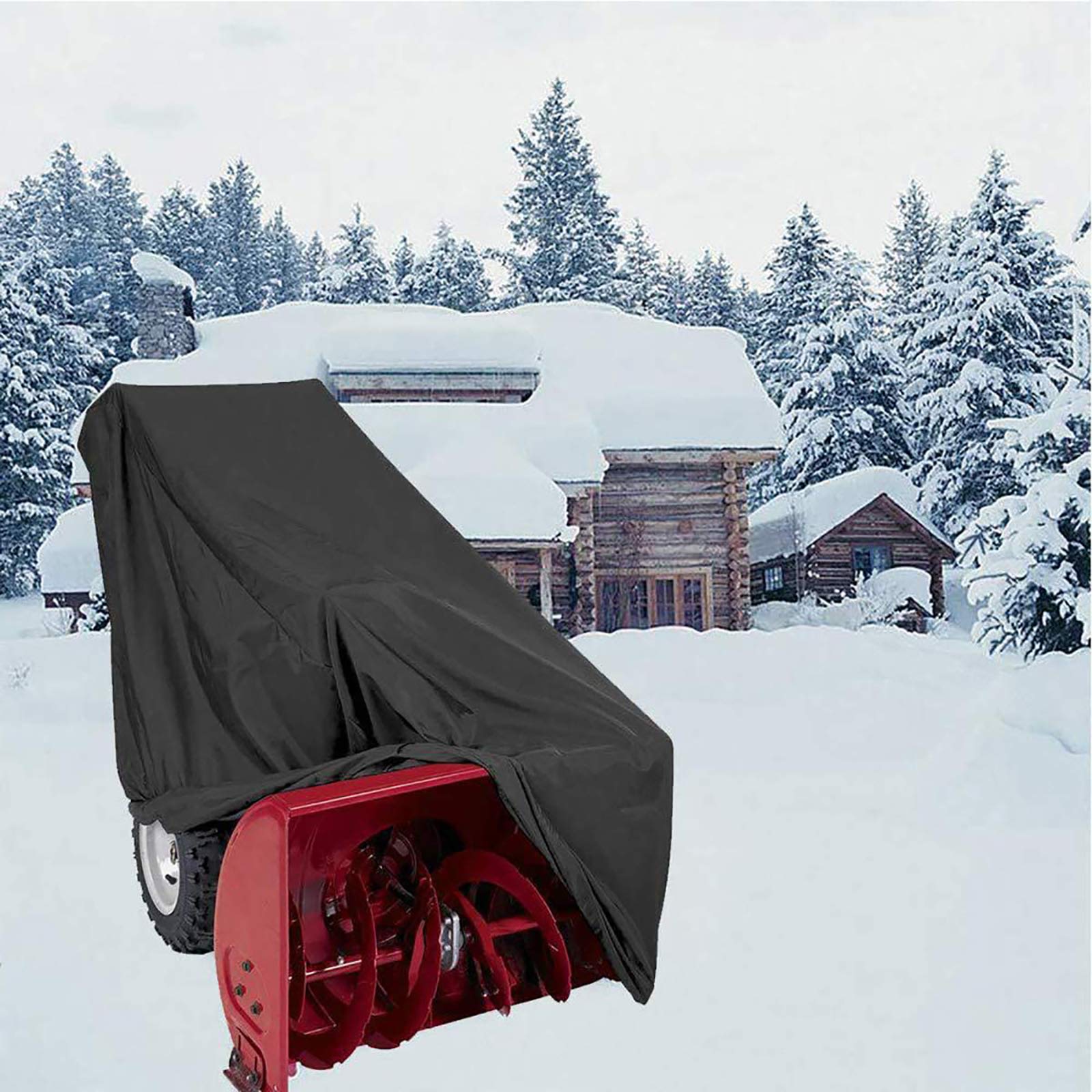 色:黒耐水レベル:防水留め具タイプ:ドローコード素材：ポリエステル。除雪機カバーは頑丈な210D耐久性のあるポリエステル生地で作られており、雨、雪、太陽、ほこり、動物の損傷から除雪機を保護できます。ユニバーサルスノースローカバー-スローカバ...