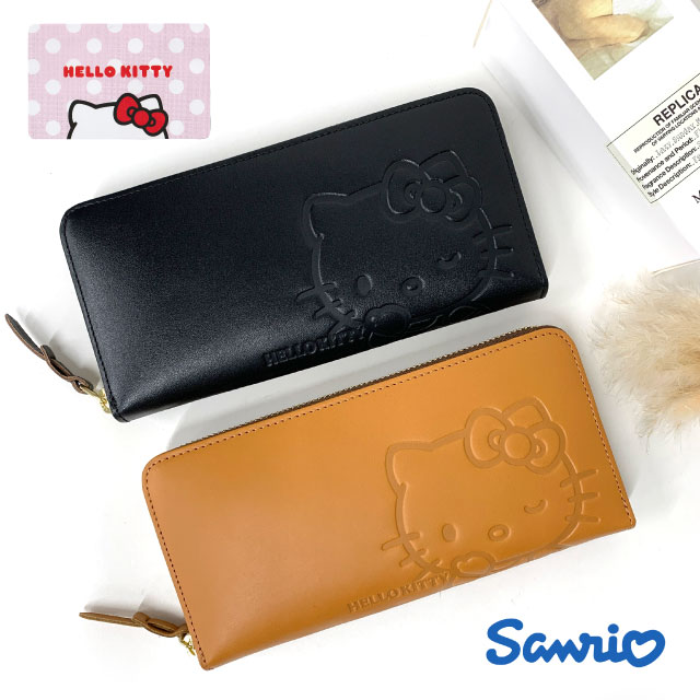 ▼楽天キャンペーン▼ ・Hello Kitty ハローキティ 人気の世界的キャラクター、ハローキティの財布です。 大容量で使いやすいラウンドファスナー長財布。 上質感のある本革にハローキティの顔とロゴを大胆に型押した表面のシルエットデザイン...