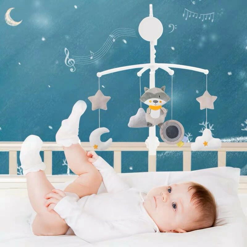 音楽プレイヤー：赤ちゃんのベッドに設置することができ、音楽と共に回転できる電子音楽モバイルは、すぐに赤ちゃんが眠るのを助けます。 ★可愛い小物取り外し?洗濯可能です。握りやすく、カラフルで、赤ちゃん大好き！握たり振るんたりして、いろんな遊び...