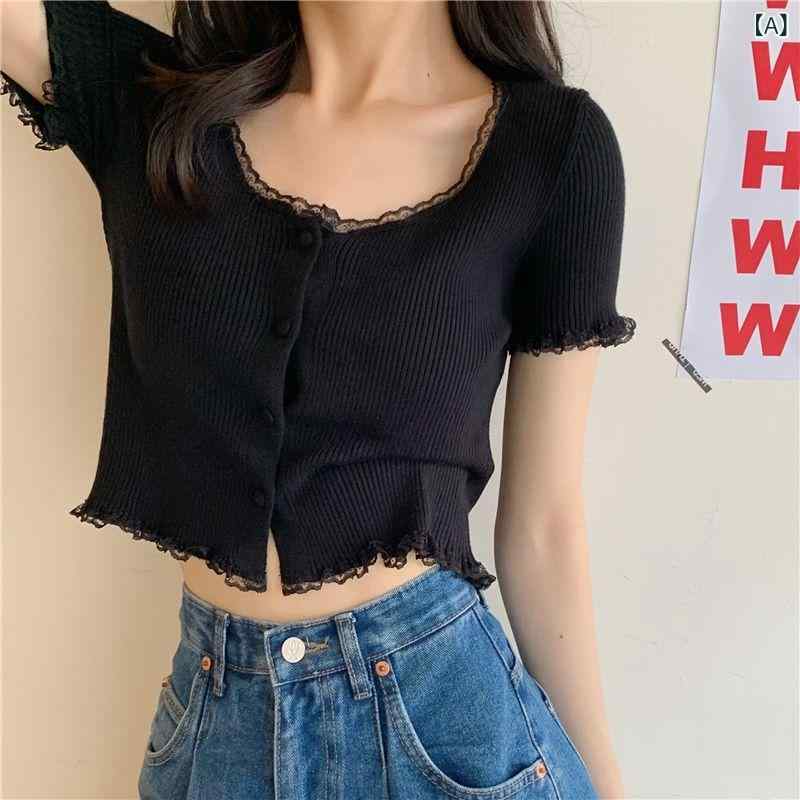 2個セット韓国 2024 ニット高 腰 ショート タイプ 秋 甘くて 優しい 半袖 ニット t シャツ 上着 カーディガン生地名: ポリエステル主な生地構成: ポリエステル(ポリエステル繊維)パターン: ソリッドカラースタイル: プルオーバ...