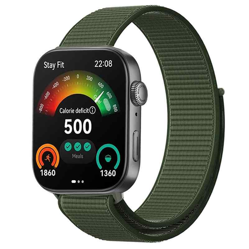 [PONATTENO] 交換用ベルト For HUAWEI WATCH FIT 5 / WATCH FIT 5 Pro/WATCH FIT 4 / FIT 4 Pro 替えベルト マジックテープ式脱着便利 通気ナイロンー製スポーツバンド 通...