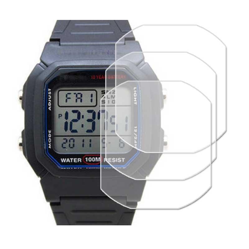 【3枚入】For W-800 W800H-1AV TPU保護フィルム透過率キズ防止気泡防止貼り付け簡単対応腕時計用対応機種 ：For W-800 W800H-1AV W-800H-1A W-800HG-9AVRWOX まるでガラスような触り...