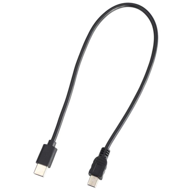 KAUMO USB 変換ケーブル (MiniUSBオス/Type-Cオス) USB2.0データ転送 USB-C 30cmオス端子: Mini USB (Mini USB Type-B 5ピン) PCやデジカメなどの最も普及しているミニUSB...
