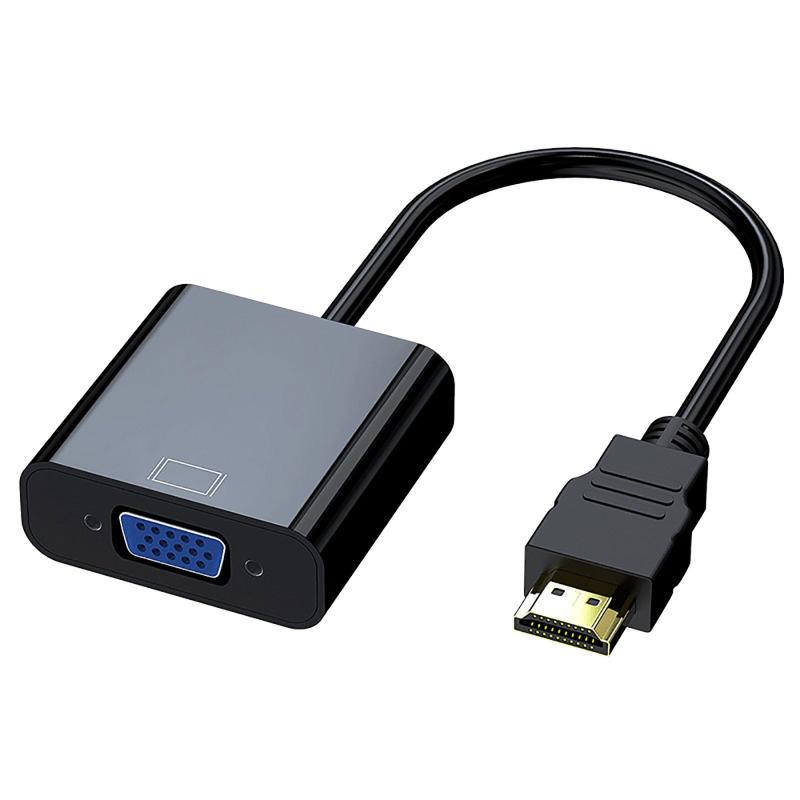 RuiMi HDMI to VGA変換アダプタ HDMI オス to VGA メス 1080p（D-SUB15ピン） デスクトップ、ノートパソコン、PC、モニター、プロジェクター、HDTV、Chromebook、Raspberry Pi、R...