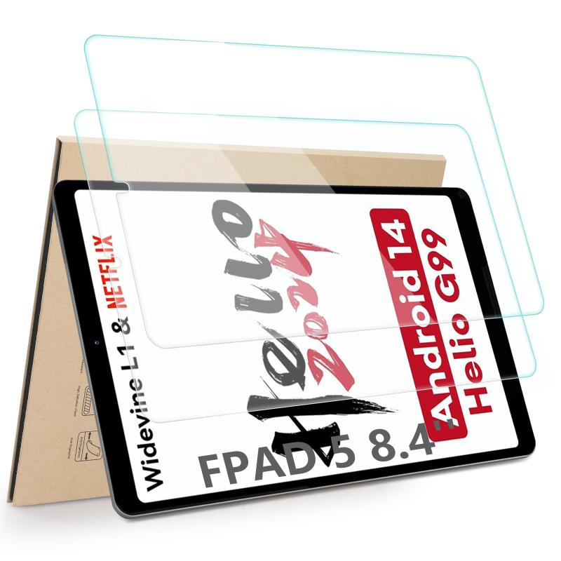 Hianjoo 2枚セット Headwolf FPad7/ FPad6/ FPad7 Pro/ FPad5/ FPad5 Pro 対応 フィルム 強化ガラス ALLDOCUBE iPlay 60 mini Pro 対応 ガラスフィルム 液晶...
