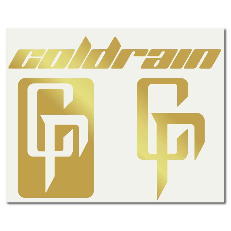 絵柄だけ残る ステッカー S 「COLDRAIN」 金 074G