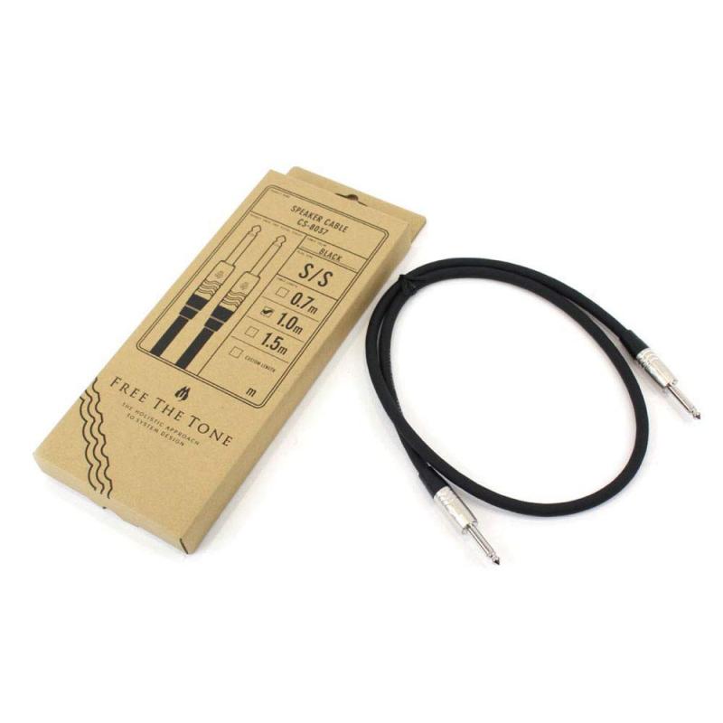 Free The Tone CS-8037 1.0m SPEAKER CABLE スピーカーケーブルサウンドシステムをワンランクアップ楽器専用スピーカーケーブル導体素材にOFC材を採用ツイスト構造長さ：1.0mプラグ形状：ストレート/ストレ...