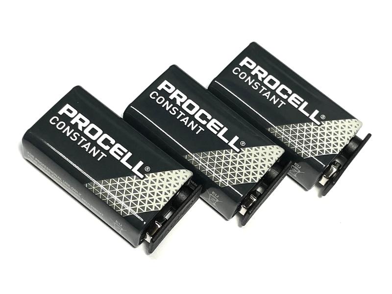 DURACELL PROCELL エフェクター角電池/006P(9V) プロ仕様楽器用アルカリ デュラセル/プロセル 3個パック世界中で最も支持されている楽器用9V電池の決定版エフェクターやアクティブ仕様のギター・ベースに最適です。