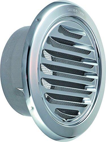 ワールド SUS304ステンレス 丸型ガラリ φ75mm アミ付(10メッシュ) DK(電解研磨) WRG-75P製造国:中国