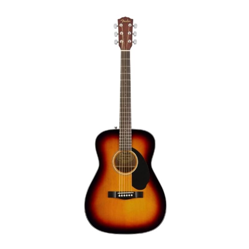 Fender アコースティックギター CC-60S Concert, 3-Color Sunburst ソフトケース付属コンサートサイズのボディScalloped ""X""-ブレイシングの単板スプル...
