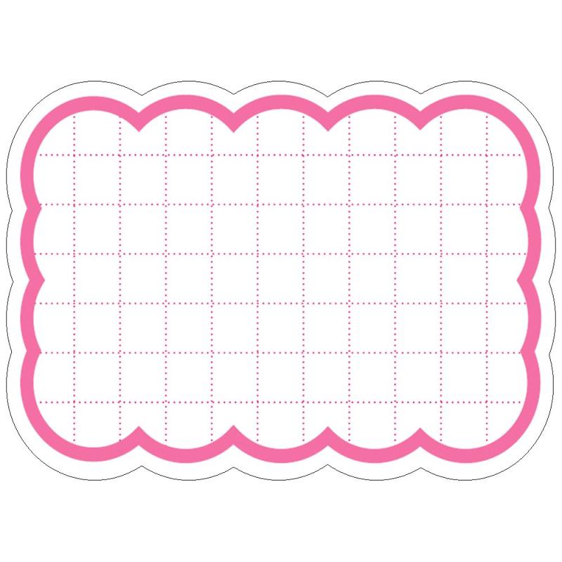 タカ印 抜型カード 波四角 LABEL