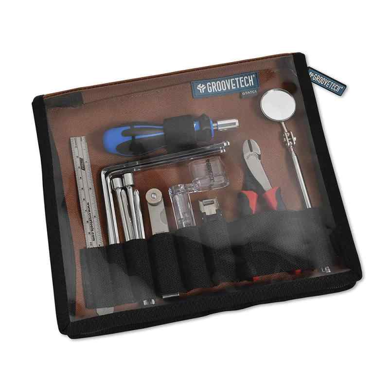 GrooveTech Tools アコースティックギター用 メンテナンス工具 Acoustic Guitar Tech Kit ブラックアコースティックギターの日々のお手入れから修理まで、必要な工具が全て揃ったメンテナンス工具セット。ロック...
