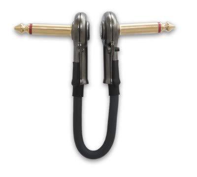 Reference Cables パッチケーブル RIC43FX L字/L字 15cm（2本セット）ノイズのない高音質なパッチケーブルエフェクターボードに組み込みやすい設計細目で柔らかく狭いスペースでも無理なく使用できる