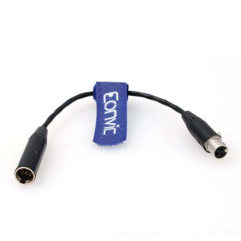 Eonvic TA3F Mini XLR 4ピン TA4M - Mini 3ピン XLR TA3F メスマイクアダプターケーブル AKG Bodypack PT40, PT60, PT80, Shure wl 93, 18x, 5X, wh...