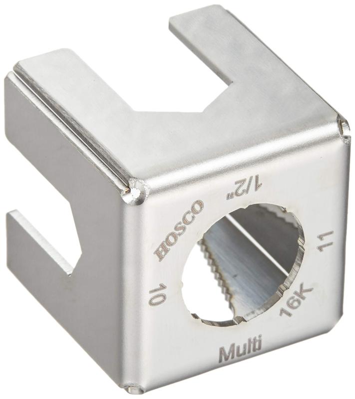 HOSCO Luthiers Tools ギターナットキューブ 六角ナット、トグルスイッチ用ナットなど対応のマルチツール H-GNC・サイズ:W30xH30xD30mm・10mm、11mm、1/2"六角ナット、16mmトグルスイッ...