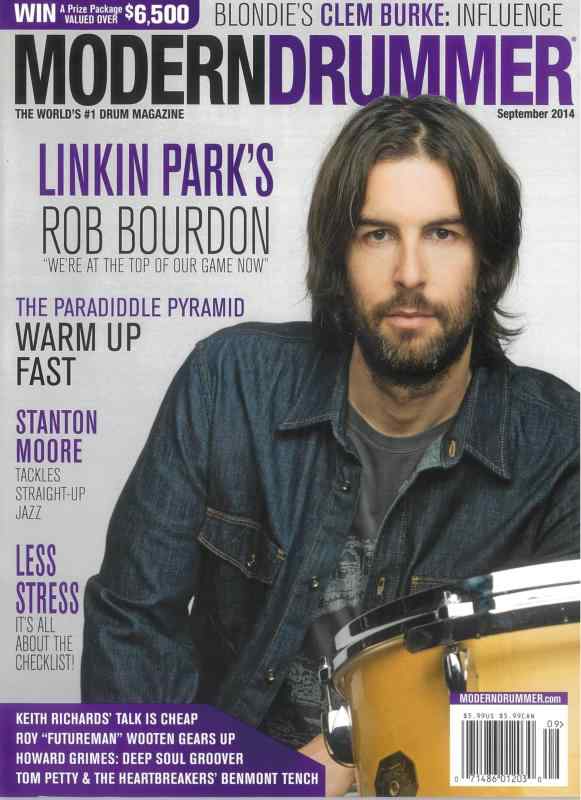 MODERN DRUMMER モダンドラマー 「表紙：ROB BOURDON」 2014年9月号モダンドラマー 2014年9月号表紙：LINKIN PARK'S ROB BOURDON