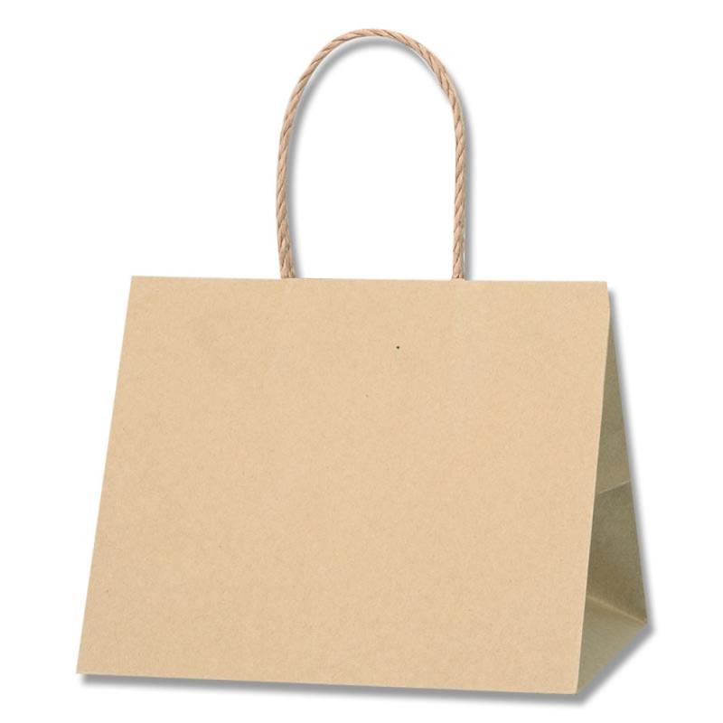 ヘイコー 手提 紙袋 Pスムース 25-19 未晒 クラフト 25x19x21cm 25枚