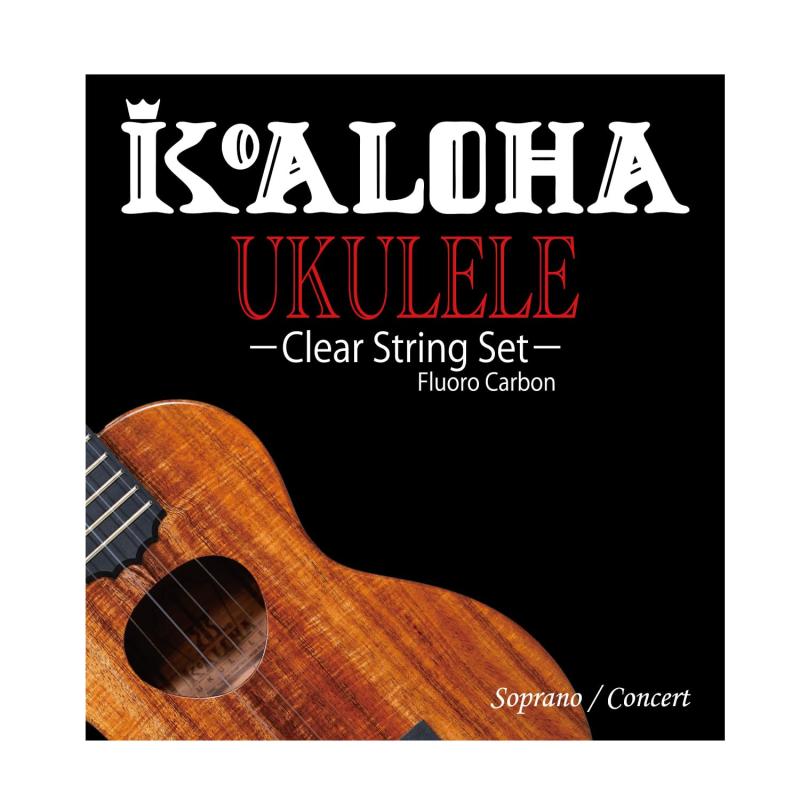 Ko'Aloha 【KoALOHA String Set】FLK-SCHG ウクレレ弦セット ソプラノ コンサート用（KoALOHAウクレレ 初期搭載弦 クリアフロロカーボン ）KoAlohaウクレレの初期搭載弦（KoAloha以外のウクレ...