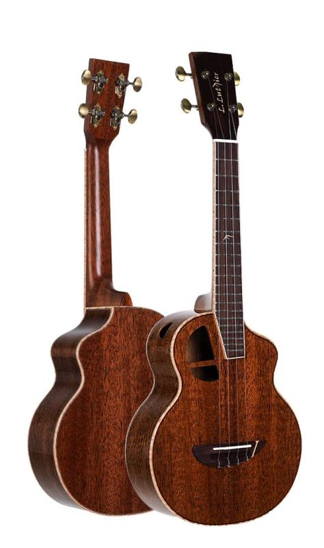 L.Luthier Le Light Maho コンサートウクレレ エル・ルシアーボディ・・・表板・マホガニー単板　横＆裏板・マホガニー単板ネック・・・マホガニー指板＆ブリッジ・・・ローズウッド上質なギグバッグ付属サイドポート付きコンサート...