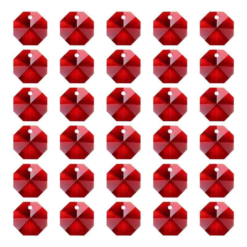 PATIKIL K9 Crystal Octagon Beads 1 Hole Pendants