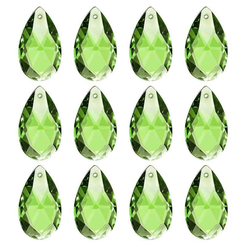 PATIKIL K9 Crystal Pendants Teardrop Beads, Chandelier Prisms Parts Hanging