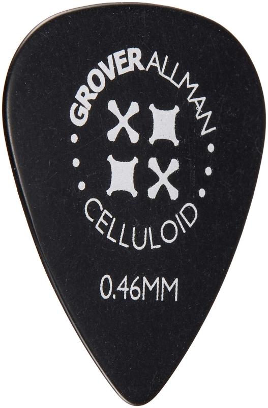 Grover Allman 【グローバーオールマン】 Celluloid, Black, Standard, 0.46mm 10枚