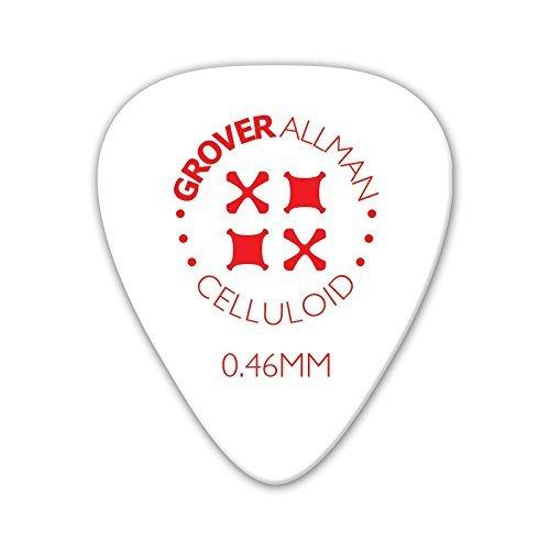 Grover Allman 【グローバーオールマン】 Celluloid, White, Standard, 0.71mm 10枚