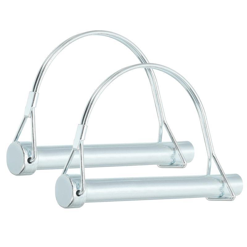 PATIKIL トレーラーカプラーピン1/2x3-15/16" 2個 ワイヤーロ ックピンセーフティーシャフトロックピンラウンドPTOピン 農業トレーラー 芝生用ヒッチ ガーデントラクター カヤック ボート用ピン径：12 mm /...