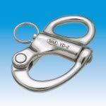 水本 ステンレス 固定スナップシャックル 全長32mm B-2429●使用荷重(kN)：0.49●B(mm)：9●D(mm)：2.7●L(mm)：32●W(mm)：20●d(mm)：7