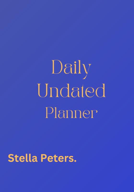 Daily undated planner